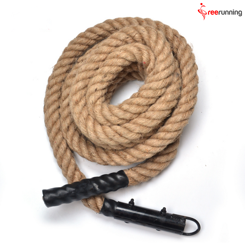 Hemp Crossfit Climbing Ropes With Eyelet LOGO Printed Crossfit Climbing ...